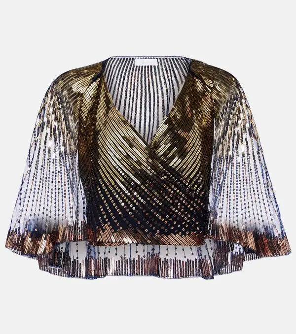 Rabanne Sequined Crop Top