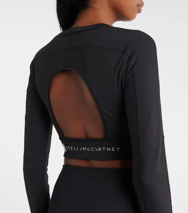Adidas By Stella McCartney Truestrength Technical Crop Top - Black
