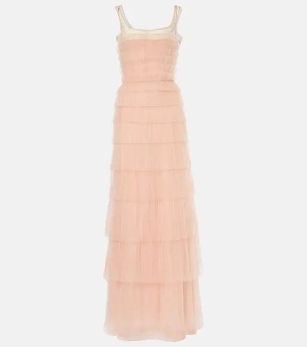 Costarellos Kali Embellished Gown - Pink