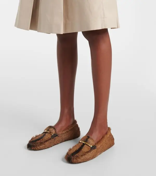 TOD'S Gommino Calf Hair Loafers