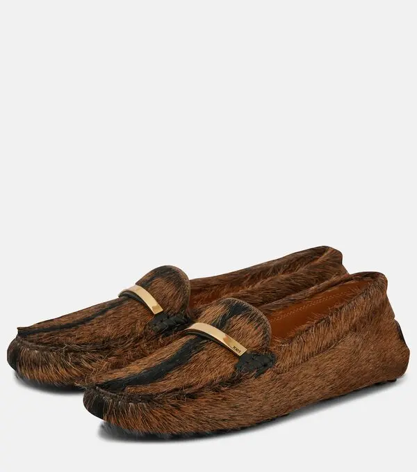 TOD'S Gommino Calf Hair Loafers