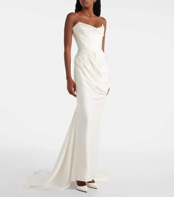 Vivienne Westwood Bridal Vaida Corset Gown In White - 30% Off | Editorialist
