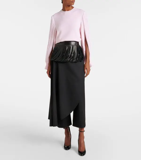 Alaïa Tasseled Wool Sweater - Pink