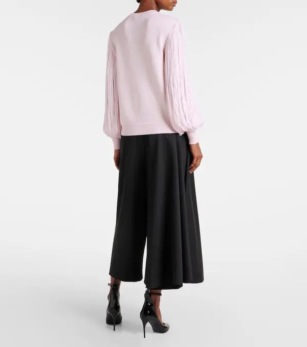 Alaïa Tasseled Wool Sweater - Pink