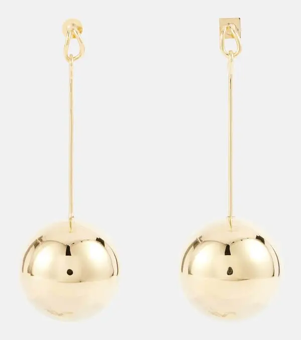 Jacquemus Les Grandes Boucles Nodo Drop Earrings - Gold