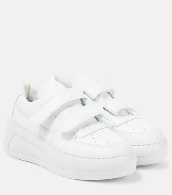 Acne Studios Leather Platform Sneakers - White