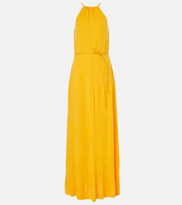 Proenza Schouler White Label Lenny Belted Maxi Dress - Yellow