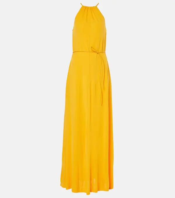 Proenza Schouler White Label Lenny Belted Maxi Dress - Yellow