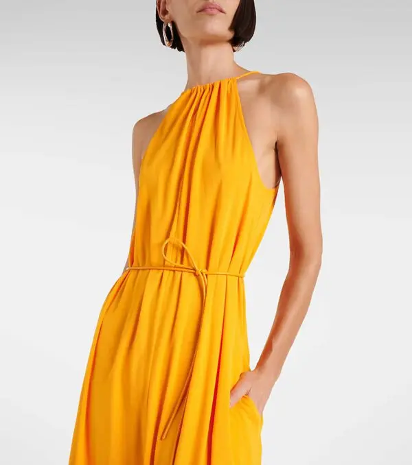 Proenza Schouler White Label Lenny Belted Maxi Dress - Yellow
