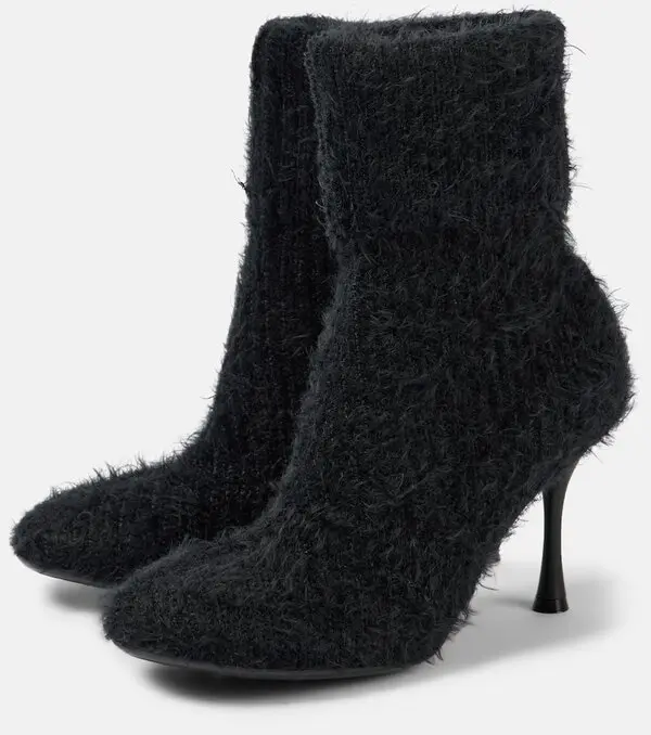 GIANVITO ROSSI 85 Knitted Bootie