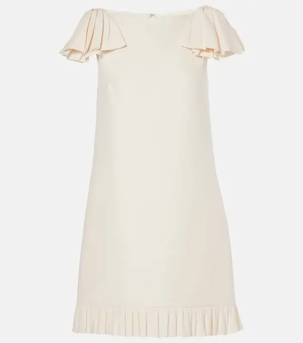 Valentino Garavani Crepe Couture Mini Dress - White
