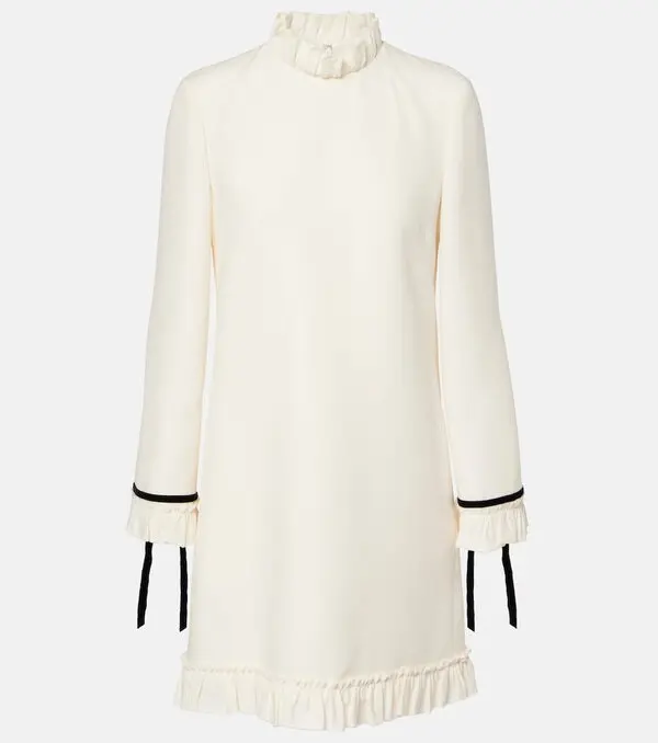 Valentino Garavani Crepe Couture Mini Dress - White