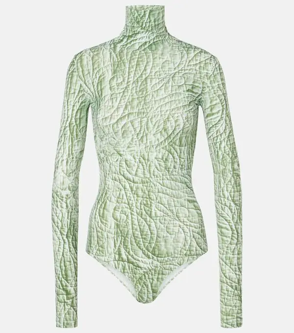 MAISON MARGIELA Printed Jersey Bodysuit