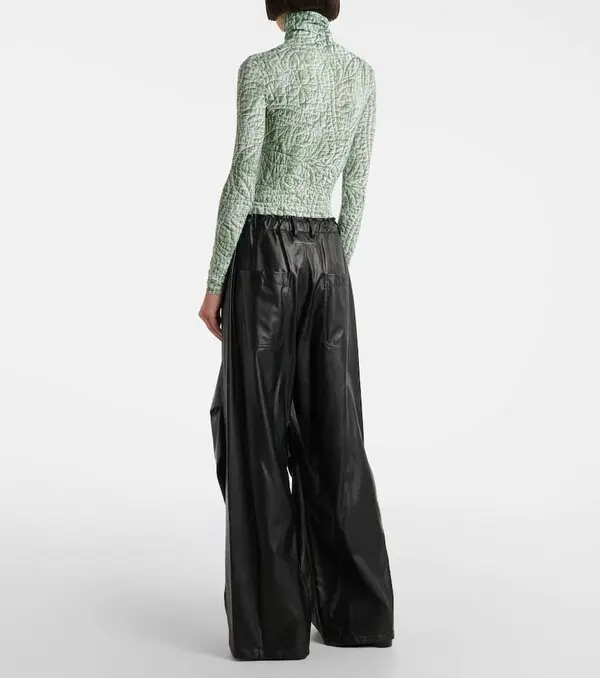 MAISON MARGIELA Printed Jersey Bodysuit