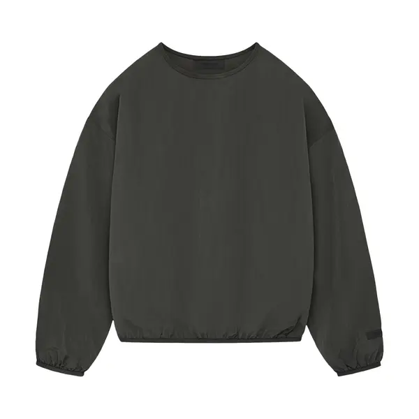 Fear Of God Crinkle Nylon Pullover Crewneck - Black