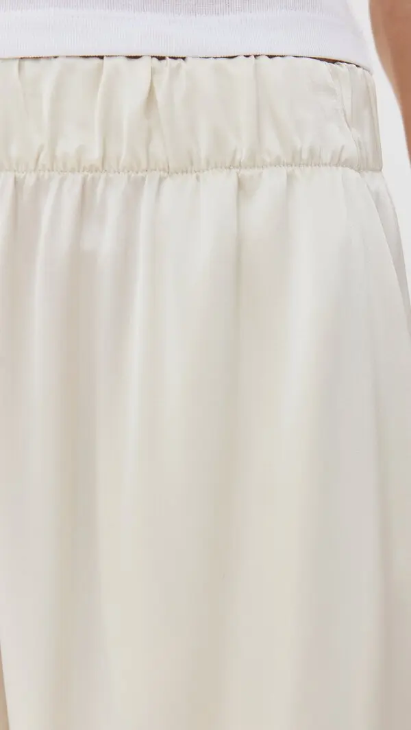 Sablyn Brynn Wide Leg Silk Pants - Gardenia