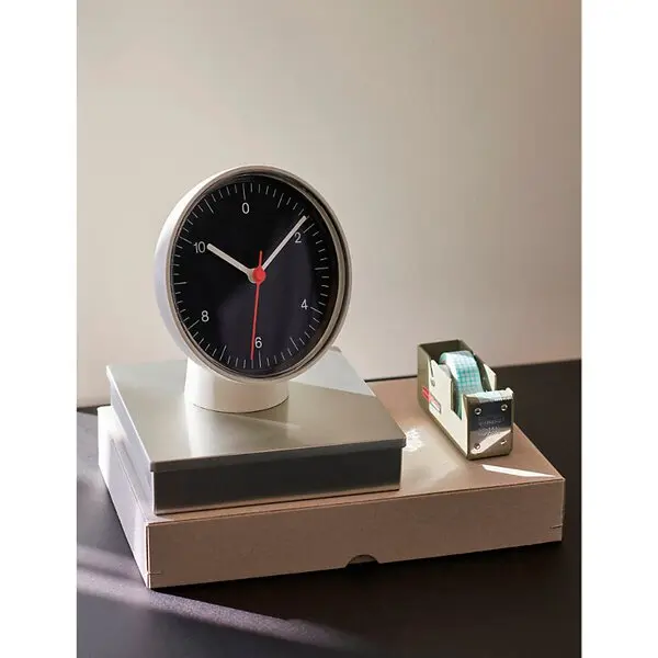 HAY Jasper Morrison Plastic Table Clock - Black