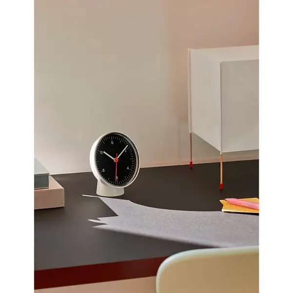 HAY Jasper Morrison Plastic Table Clock - Black