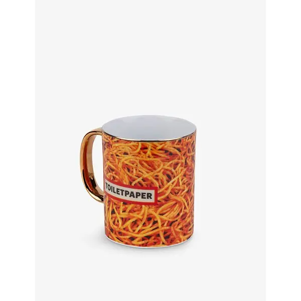 SELETTI X Toiletpaper Spaghetti Fine-porcelain Mug 10cm - One-color