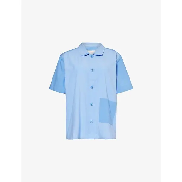HAY Outline Relaxed-fit Short-sleeve Cotton Pyjama Shirt