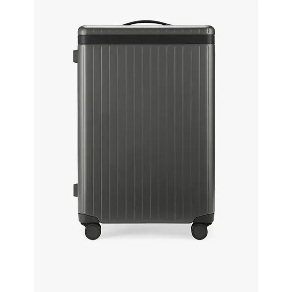 CARL FRIEDRIK The Check-in Polycarbonate Suitcase - Black / Black
