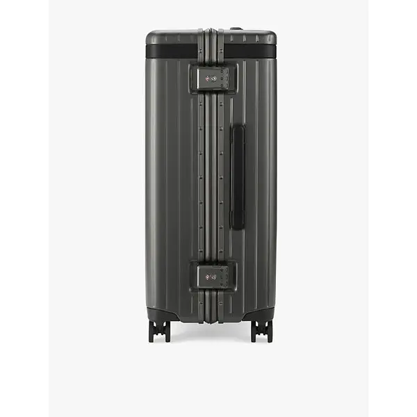 CARL FRIEDRIK The Check-in Polycarbonate Suitcase - Black / Black