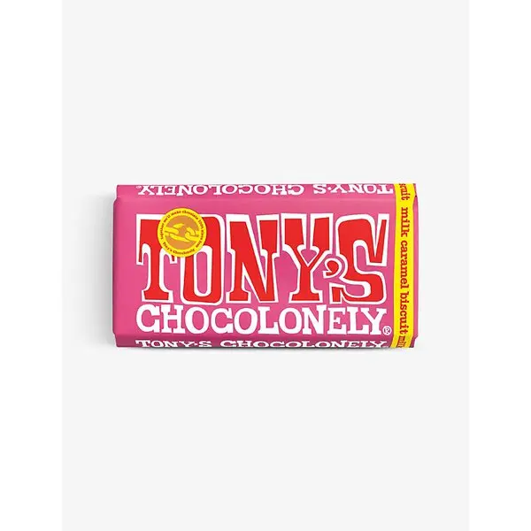 TONY'S Chocolonely Milk Chocolate Caramel Biscuit Bar 180g - One-color
