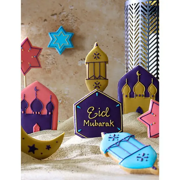 BISCUITEERS Eid Mubarak Celebration Iced Biscuits 120g