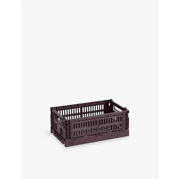 HAY Stackable Small Crate - Bordeaux
