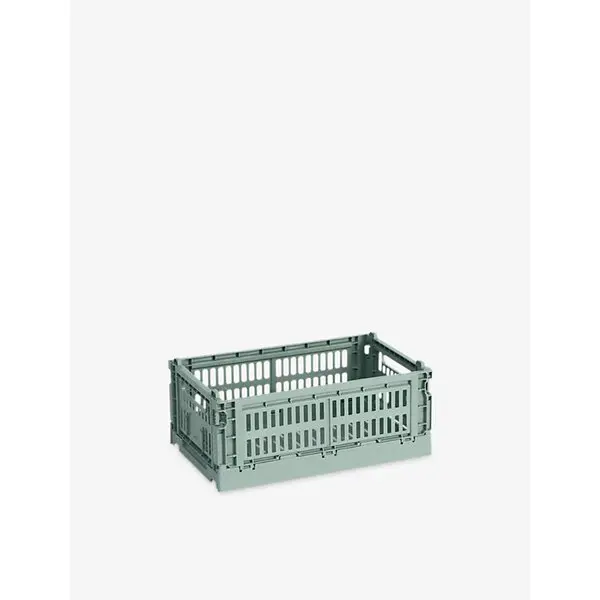 HAY Stackable Small Crate - Dark Green
