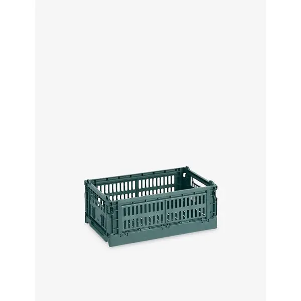 HAY Stackable Small Crate - Dark Green