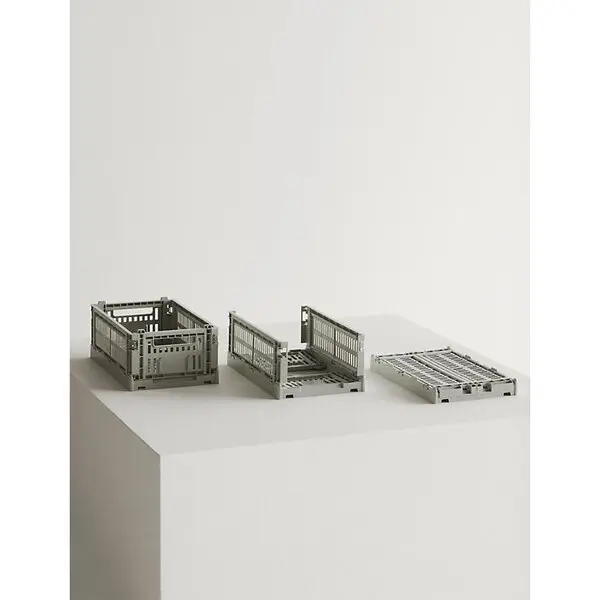 HAY Stackable Small Crate - Grey