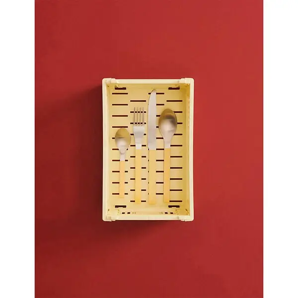 HAY Stackable Small Crate - Light Yellow