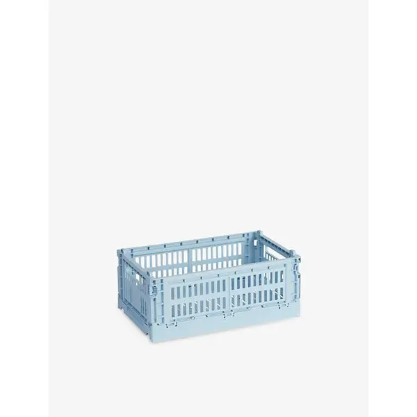 HAY Stackable Small Crate - Soft Blue