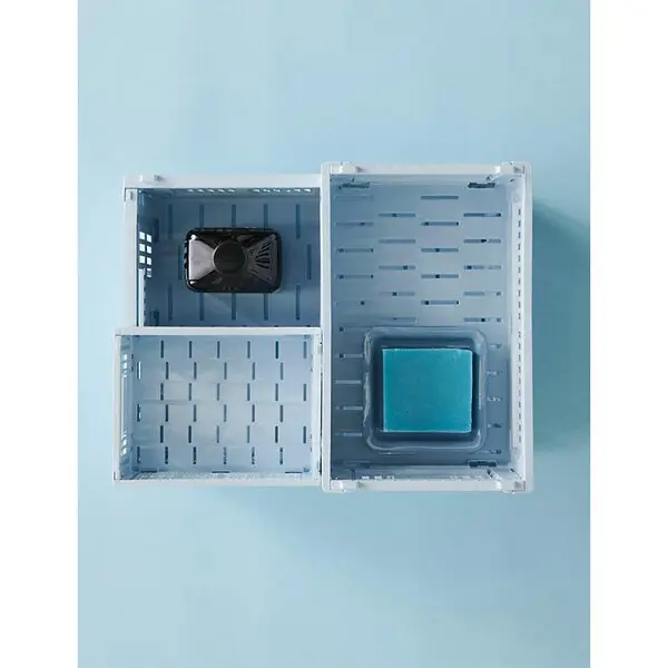 HAY Stackable Small Crate - Soft Blue