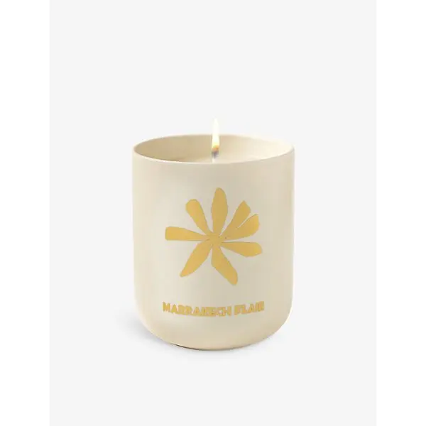 Assouline Travel From Home Marrakech Flair Wax Travel Candle 319g - Creme