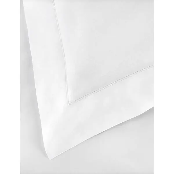 THE WHITE COMPANY Row Cord Egyptian-cotton Pillowcase 75x50cm - White