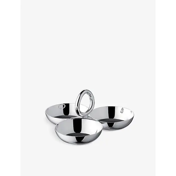 Christofle Vertigo Small Three-bowl Silver-plated Tray 8cm - One-color