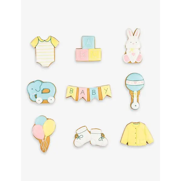 BISCUITEERS Baby Shower Hand-iced Biscuits Tin