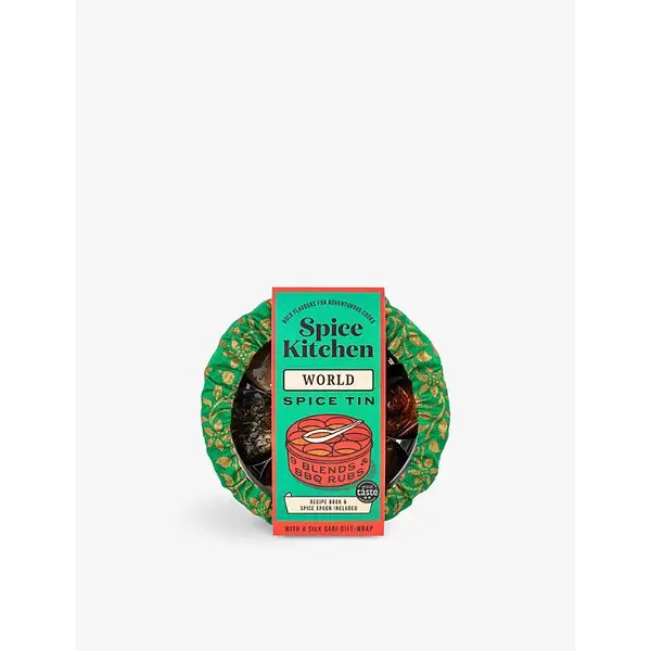 SPICE KITCHEN World Spice Tin With Silk Wrap 850g