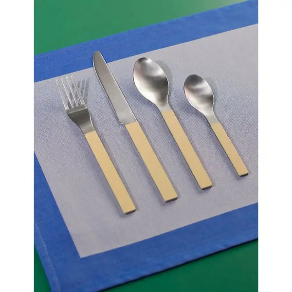 HAY Ram Colour-block Cotton Placemat 40cm X 40cm - Blue