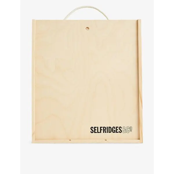 SELFRIDGES SELECTION Three-bottle Wooden Wine Box - One-color