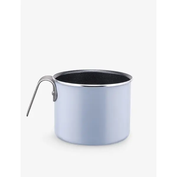 ALESSI Tama Aluminium And Stainless-steel Milk Boiler 14cm - Blue
