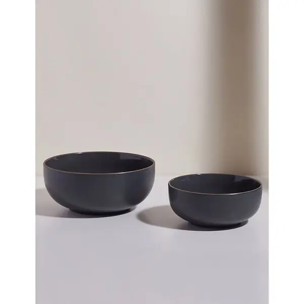OUR PLACE Gather Ceramic Bowls Set Of Two - Char