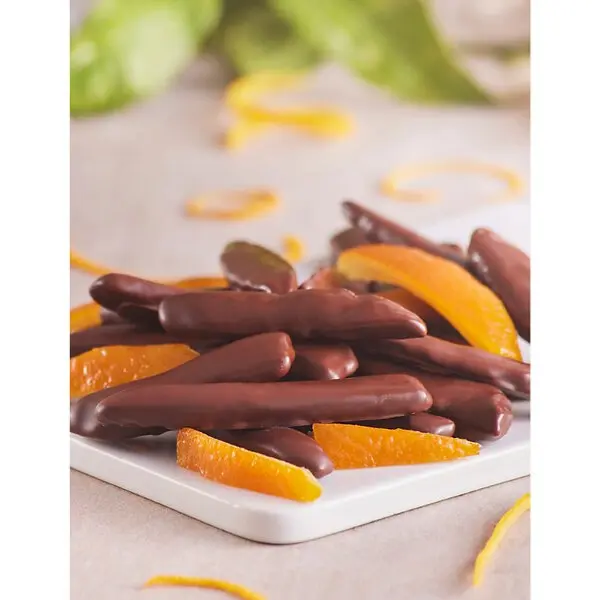 LAVORATTI 1938 Dark Chocolate-covered Blood Orange Rinds 60g