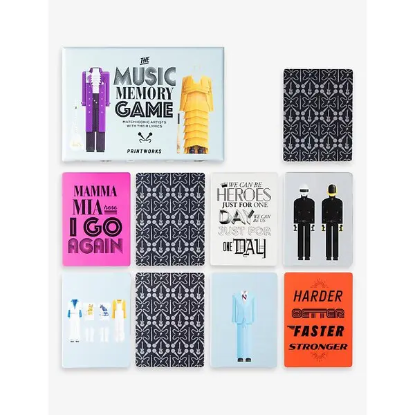 PRINTWORKS Iconic Music Memo Card Game