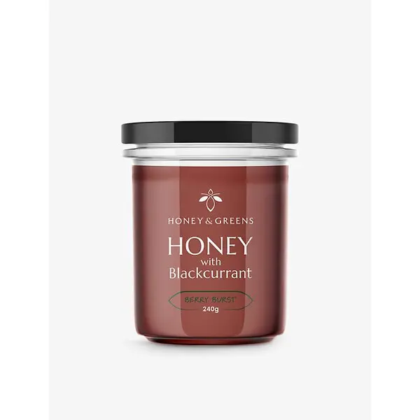 HONEY & GREENS British Blackcurrant Honey 240g