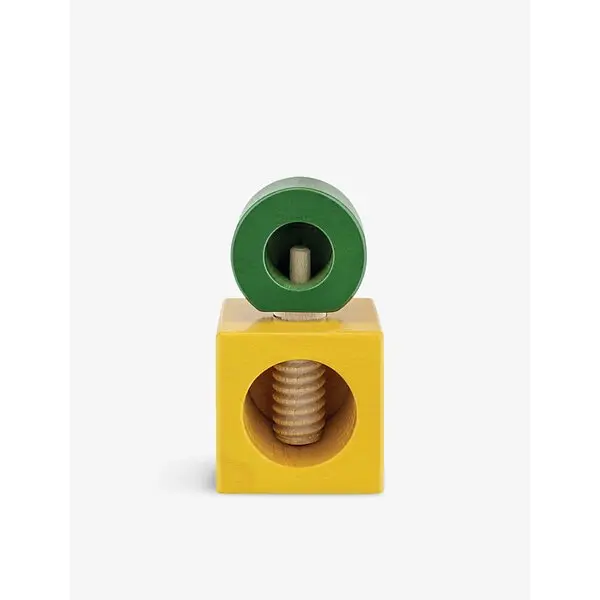 ALESSI Twergi Beach-wood Nutcracker 11cm X 6cm - Yellow And Green