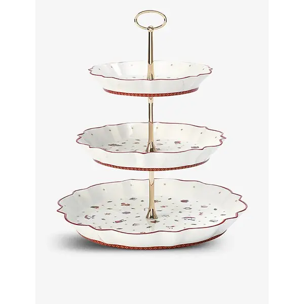 VILLEROY & BOCH Toy's Delight Christmas-themed Porcelain Tray Stand - One-color