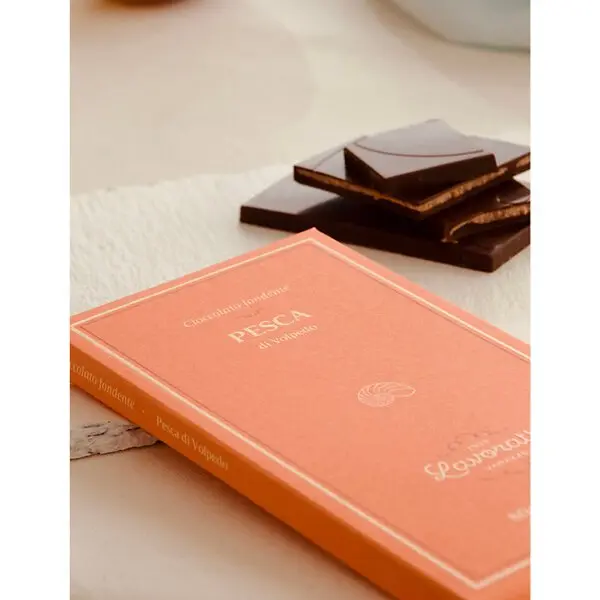 LAVORATTI 1938 Dark Chocolate And Peach Bar 80g